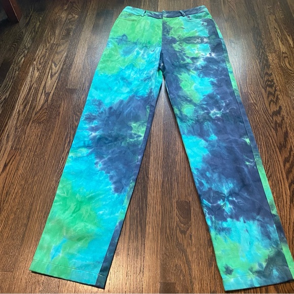Kim Shui | Pants & Jumpsuits | Kim Shui Studio Blue Tie Dye Pants ...
